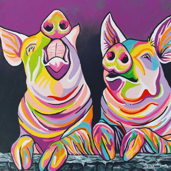 Sharon & Tracy McFarm | Colourful Pigs | Steven Brown Art — Page 2