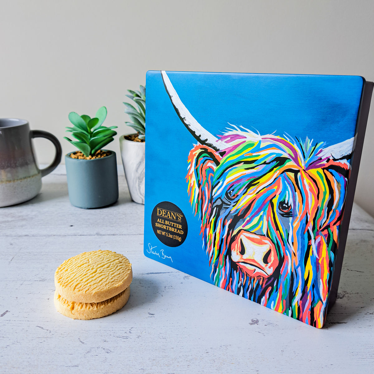 Kev McCoo - Shortbread Rounds - Highland Cow Gifts — Steven Brown Art