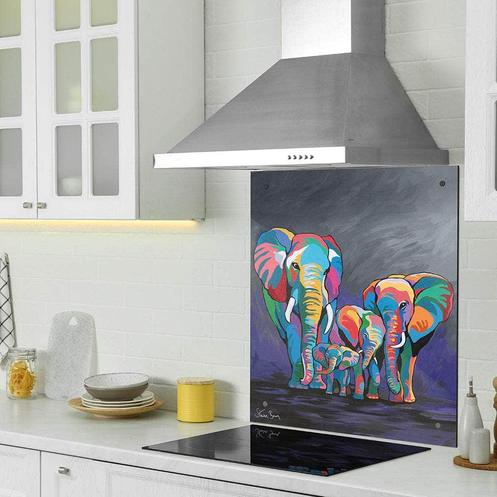 Colourful Glass Splashbacks featuring iconic art | Steven Brown Art