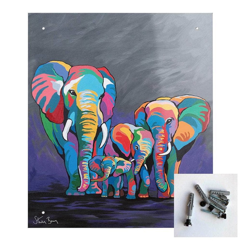 Allan & Jackie McZoo Elephant Glass Splashback | Steven Brown Art
