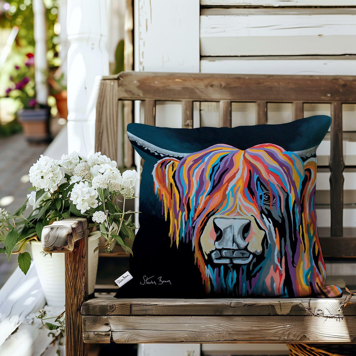 Ally McCoo Outdoor Cushions | Steven Brown Art
