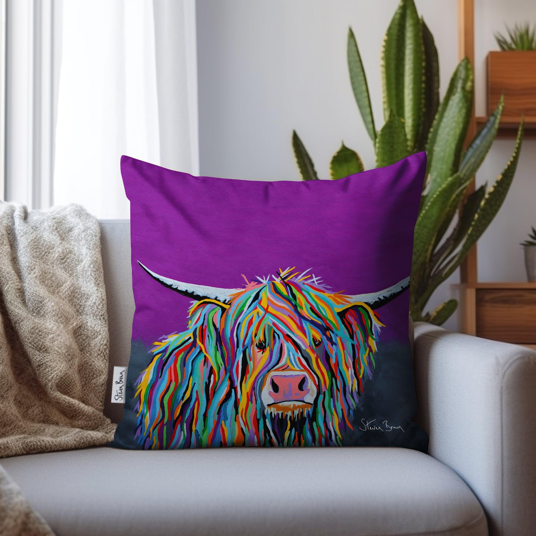 Angus McCoo - Faux Suede Cushions | Steven Brown Art