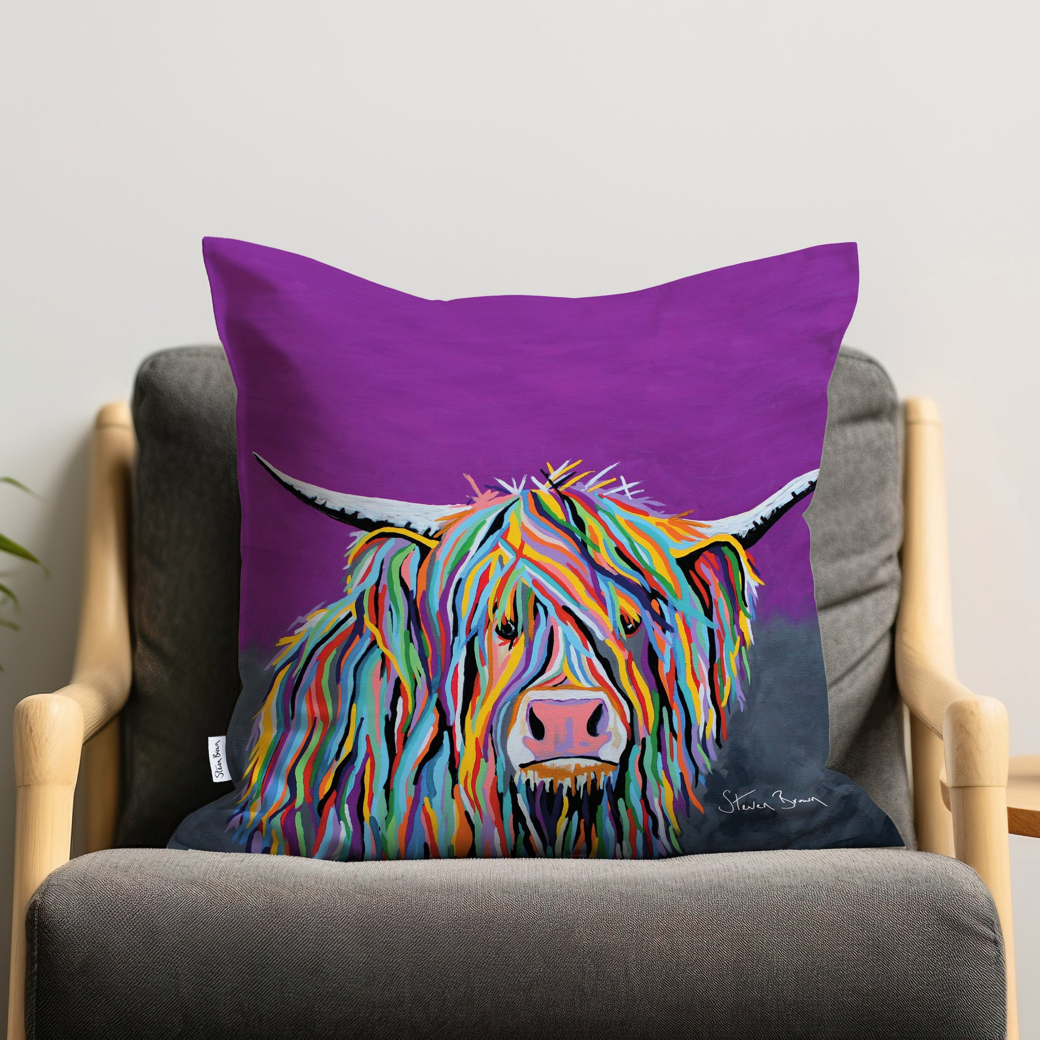 Angus McCoo - Faux Suede Cushions | Steven Brown Art