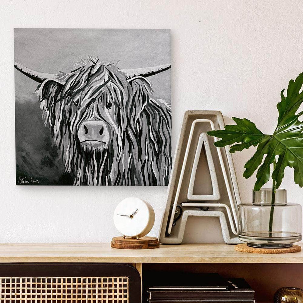Angus McCoo The Noo Cow Canvas Print | Steven Brown Art