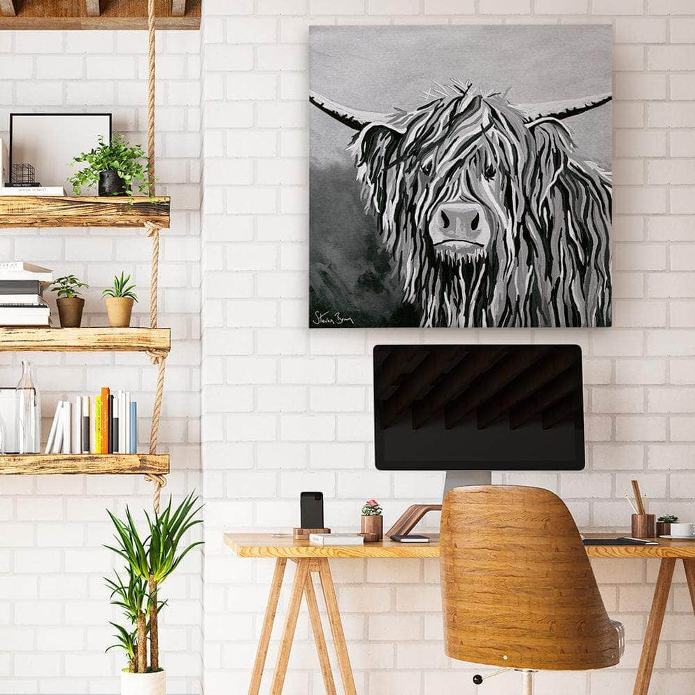 Angus McCoo The Noo Cow Canvas Print | Steven Brown Art