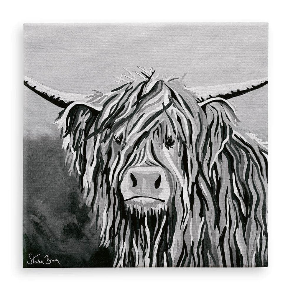 Angus McCoo The Noo Cow Canvas Print | Steven Brown Art