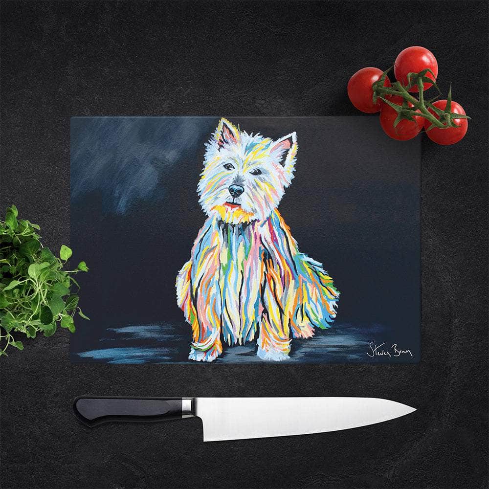Archie McDug - Glass Chopping Board | Steven Brown Art