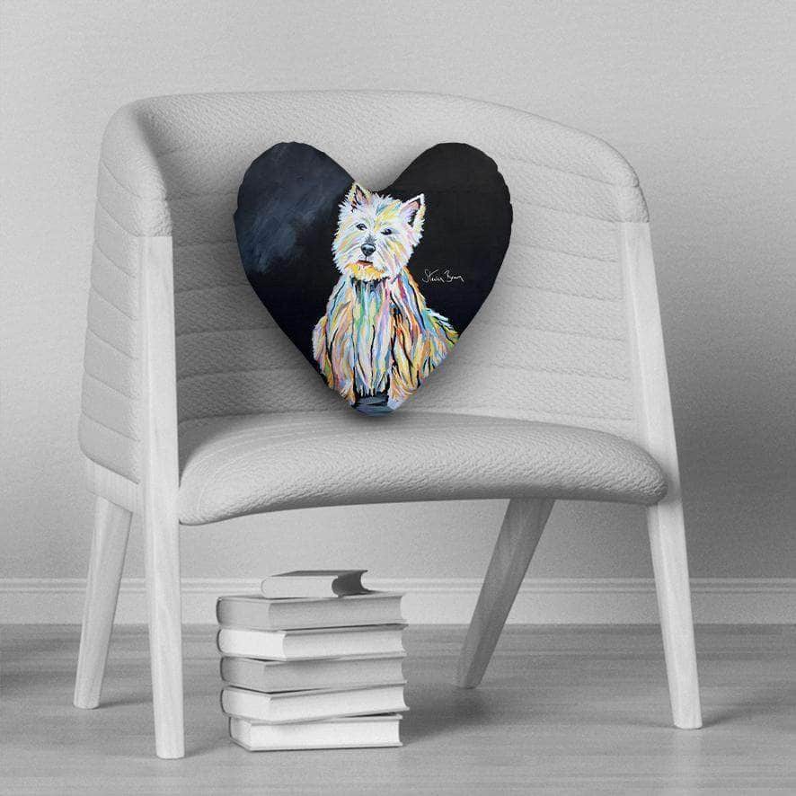 Archie McDug - Heart Cushion — Steven Brown Art