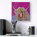 Betty McCoo Highland Cow Art Canvas | Steven Brown Art