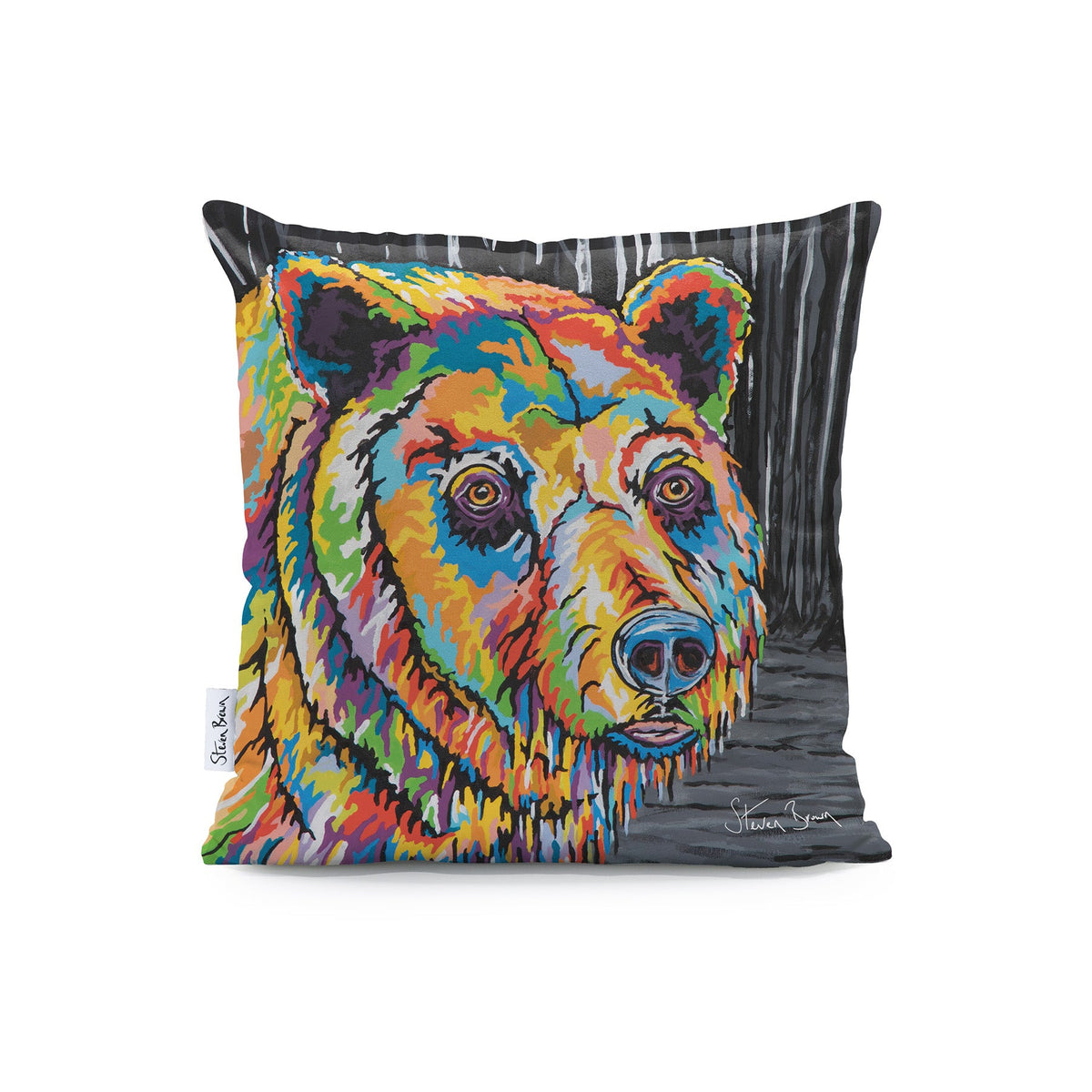 Bobby McBear - Faux Suede Cushions | Steven Brown Art