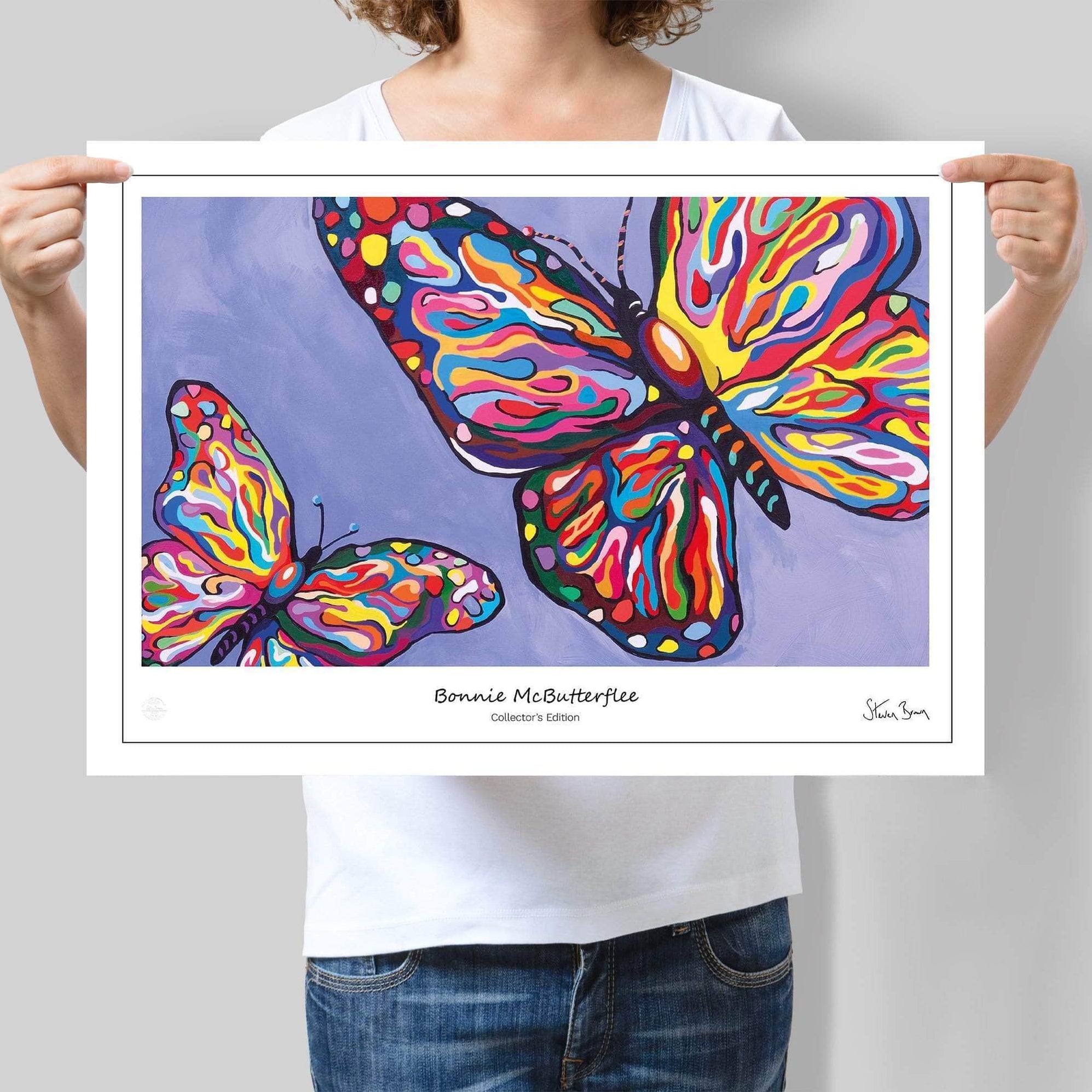 Bonnie McButterflee | Butterfly Art Print | Steven Brown Art