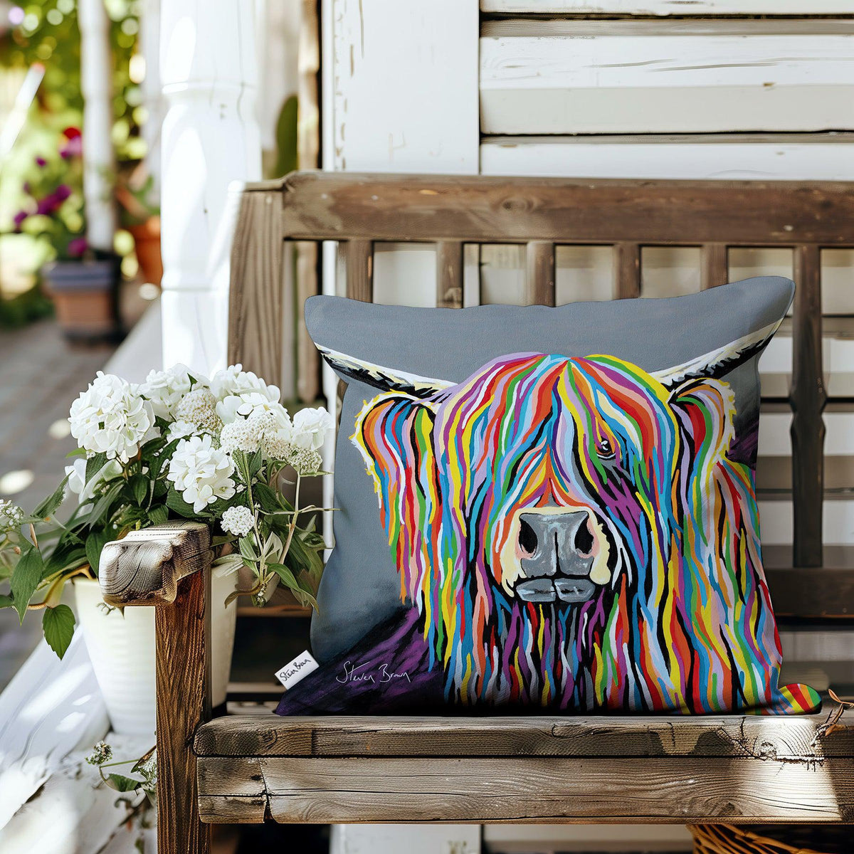 Charlie McCoo Outdoor Cushions | Steven Brown Art