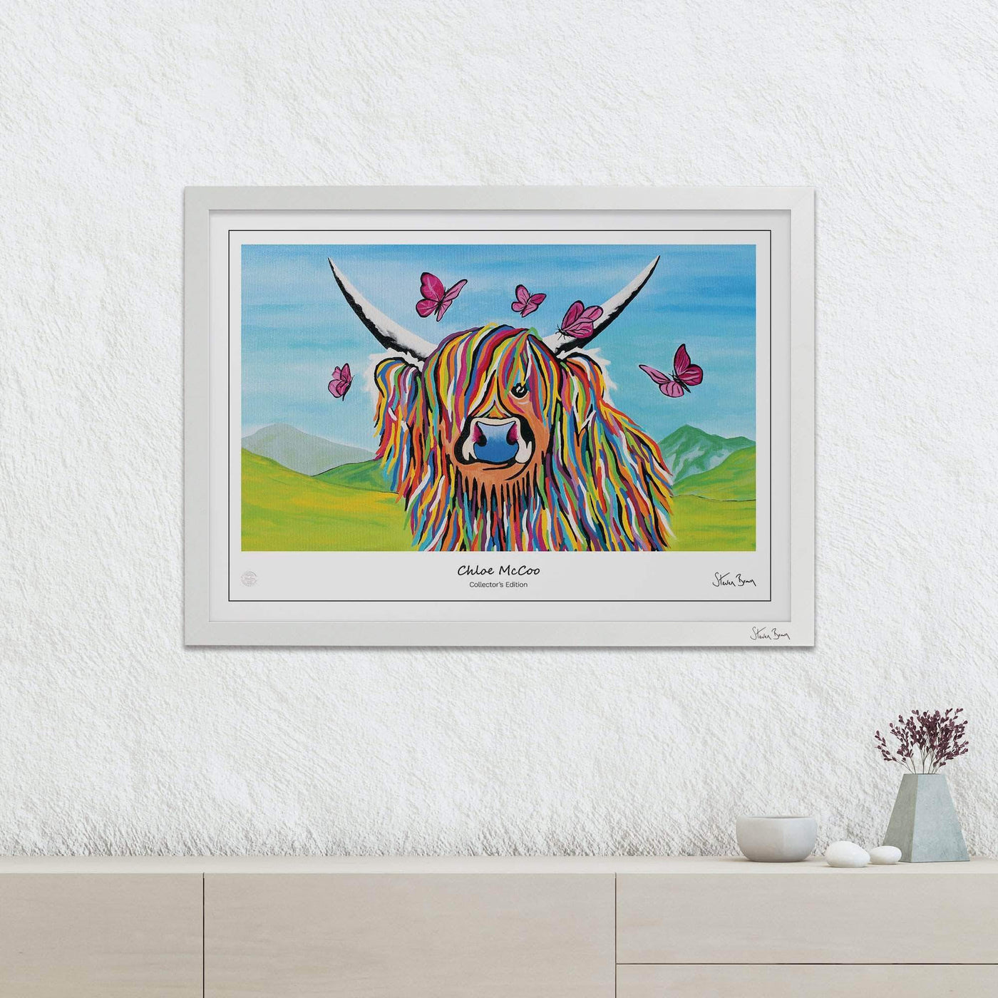 Chloe McCoo Highland Cow Art Print | Steven Brown Art