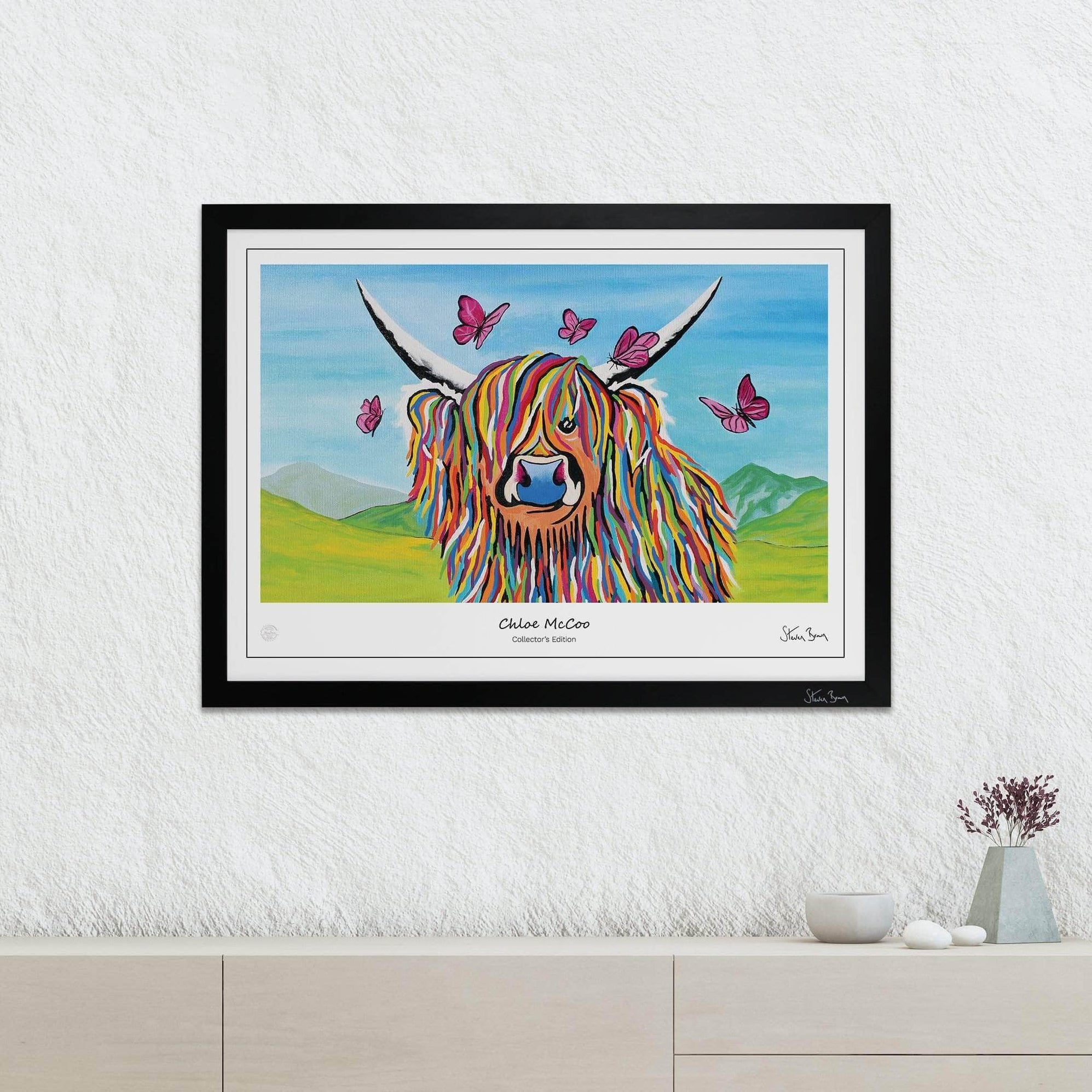 Chloe McCoo Highland Cow Art Print | Steven Brown Art