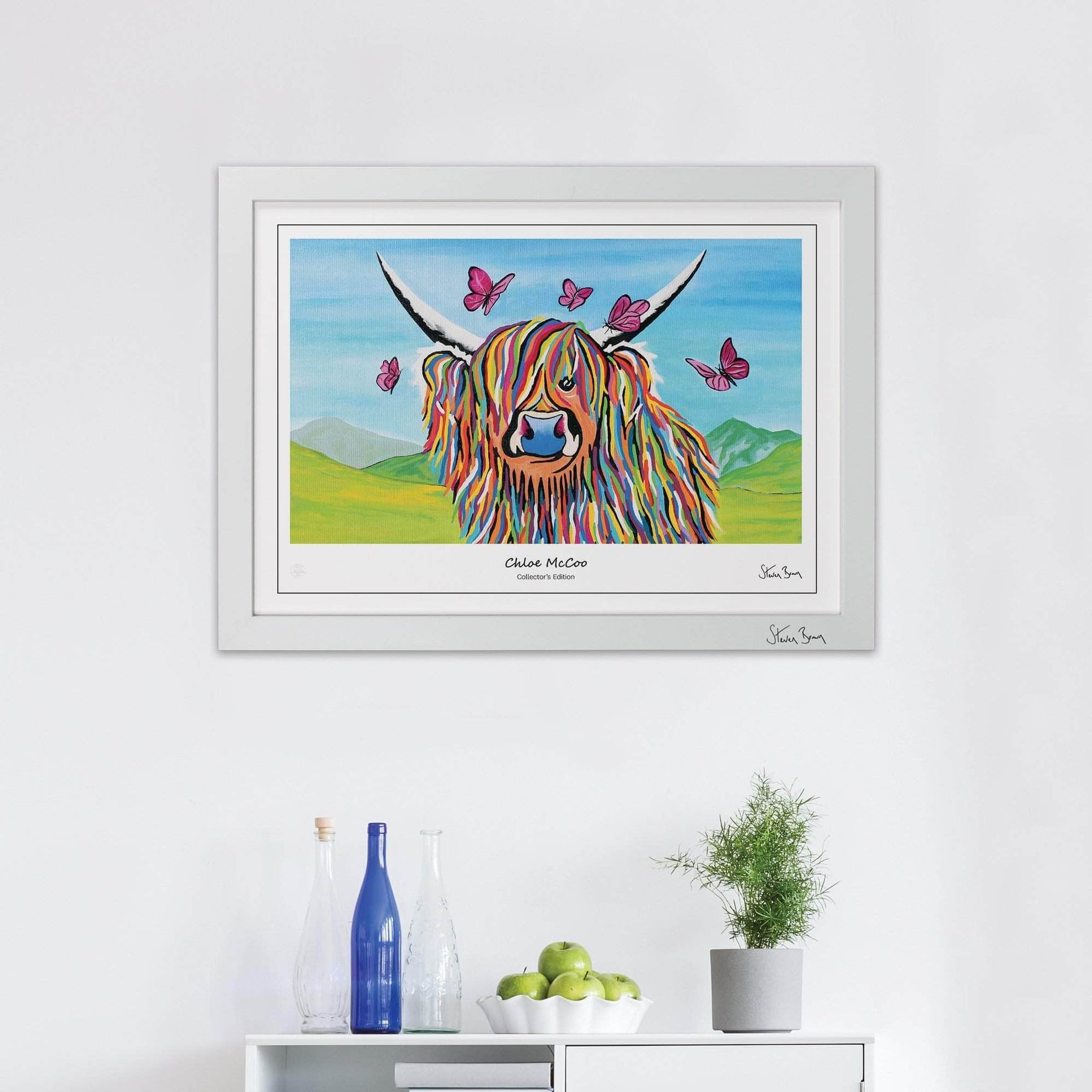 Chloe McCoo Highland Cow Art Print | Steven Brown Art