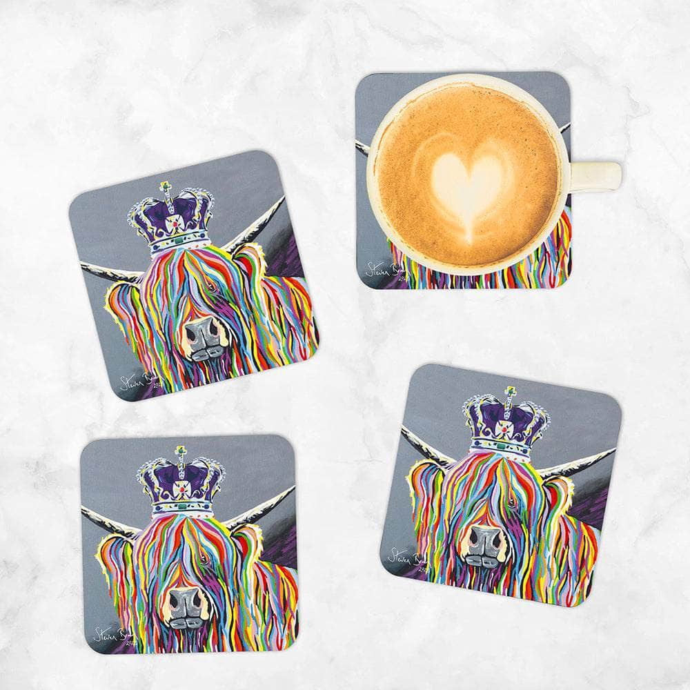 Coronation Charlie McCoo - Set of 4 Coasters | Steven Brown Art