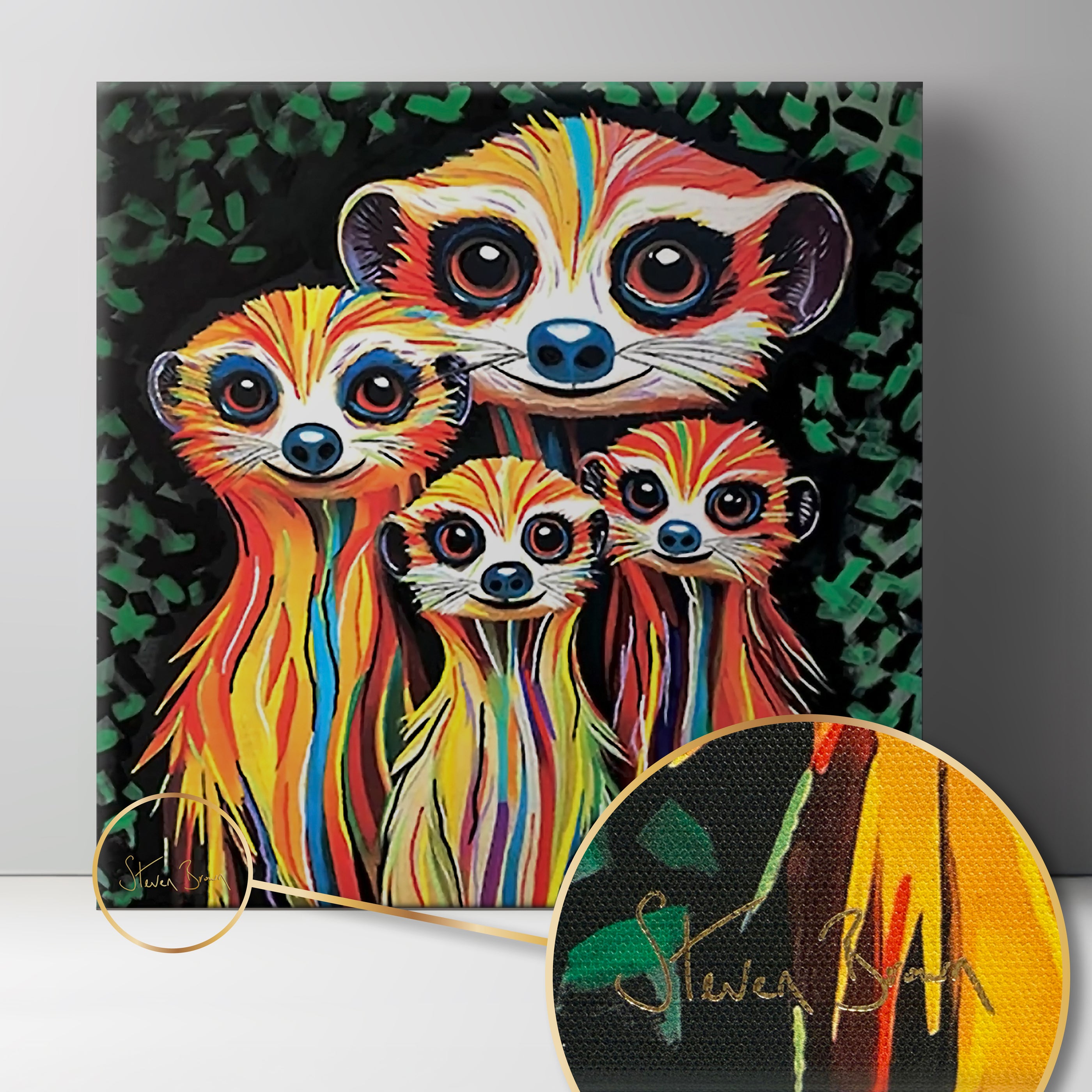 Scotty & Betty Colourful Meerkats | 15th Anniversary Gold Signature ...