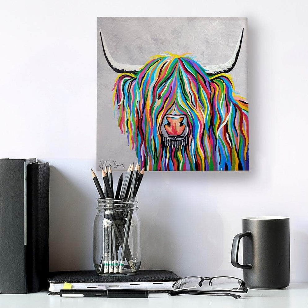 Emily McCoo Highland Cow Canvas | Steven Brown Art