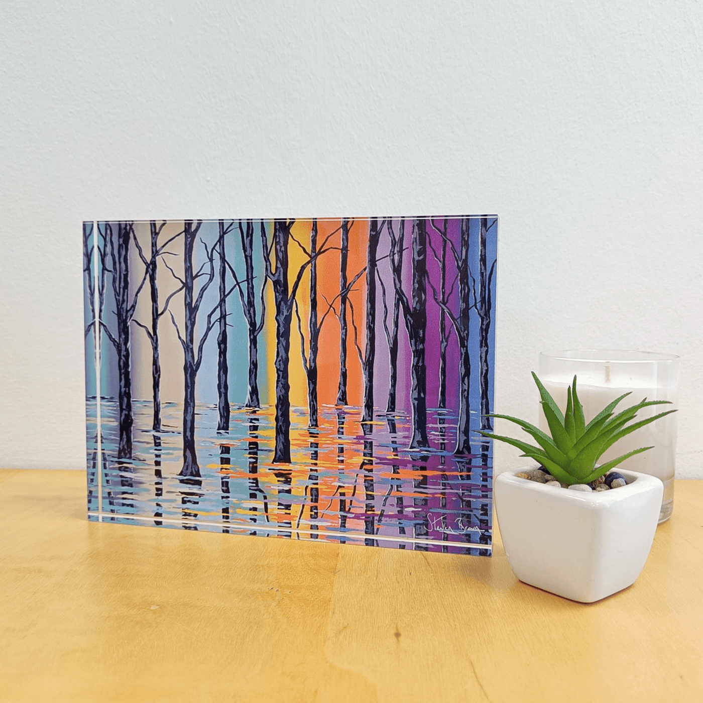 Forest of Argyle Acrylic Art Block | Steven Brown Art
