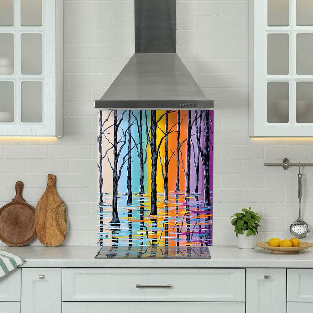Colourful Glass Splashbacks featuring iconic art | Steven Brown Art