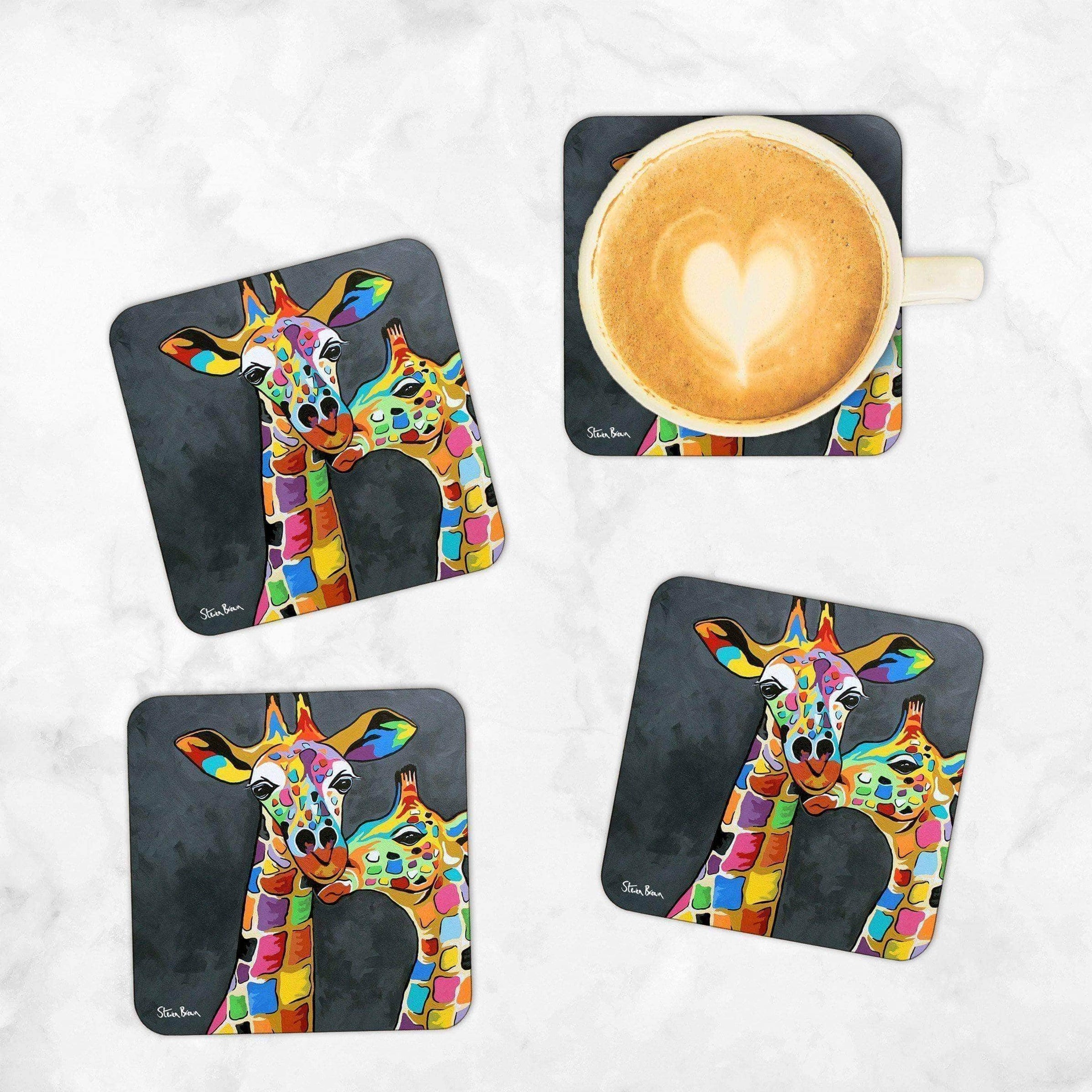 Colourful Coasters by iconic Scottish Artist | Steven Brown Art