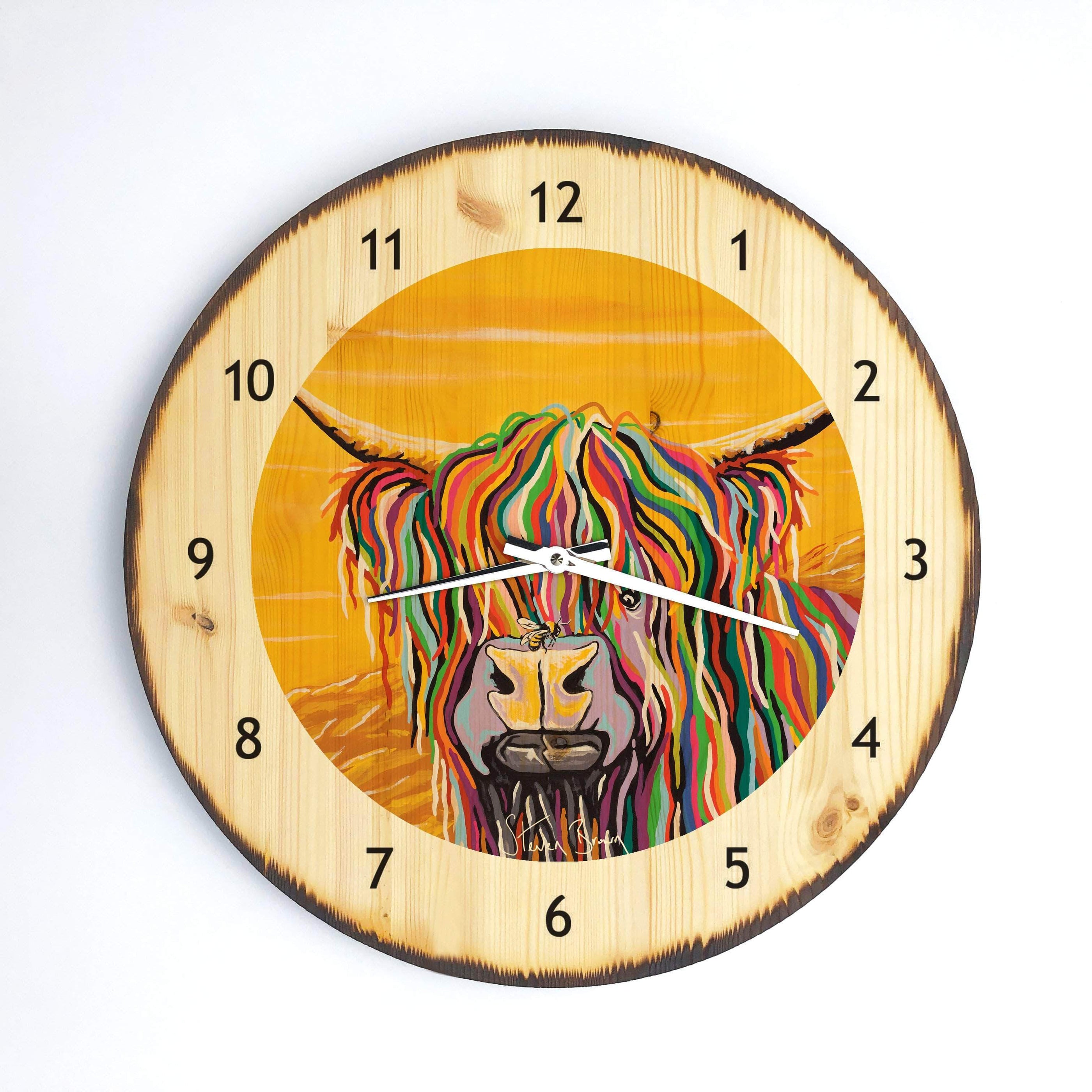 Gordon McCoo - Wooden Clock — Steven Brown Art
