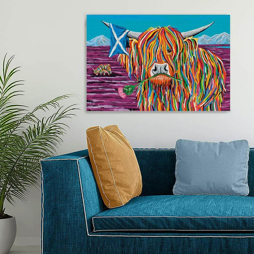 Hamish McCoo Highland Cow Painting | Steven Brown Art