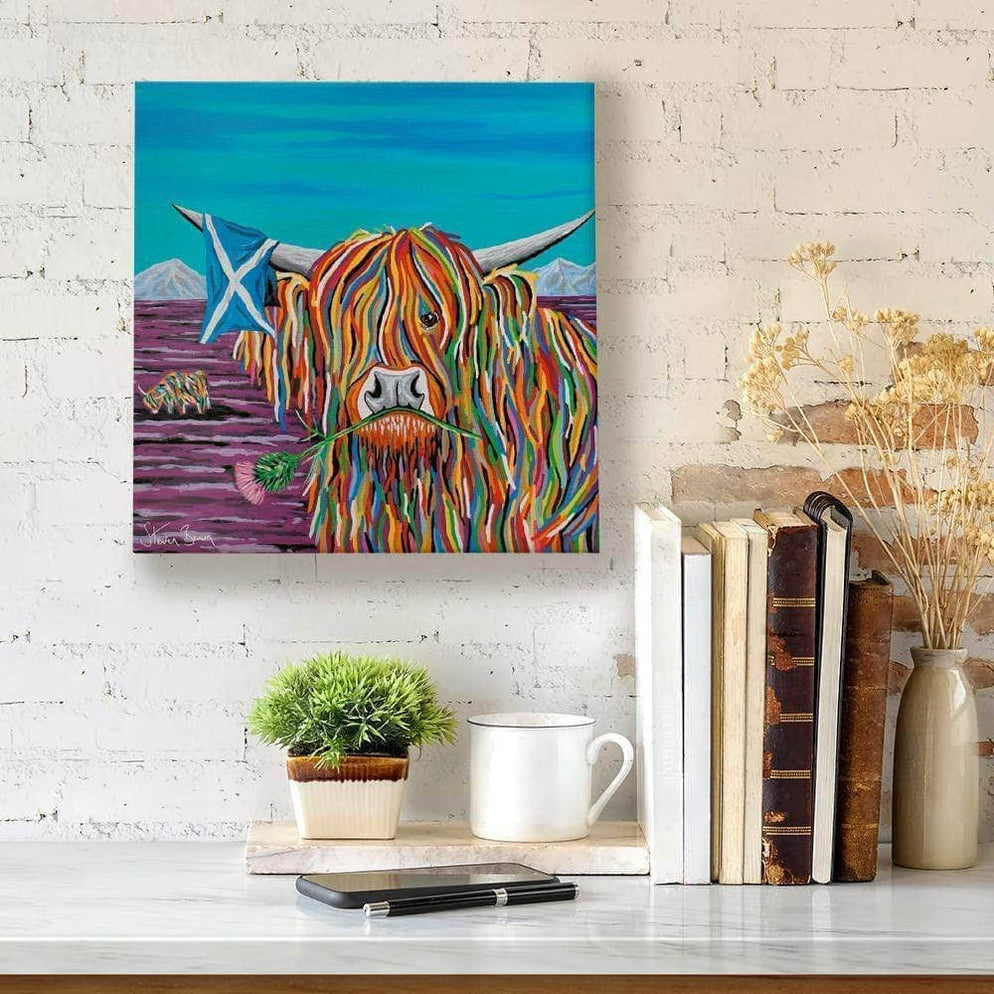 Hamish McCoo Highland Cow Painting | Steven Brown Art