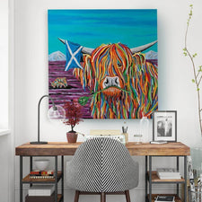 Hamish McCoo Highland Cow Painting | Steven Brown Art