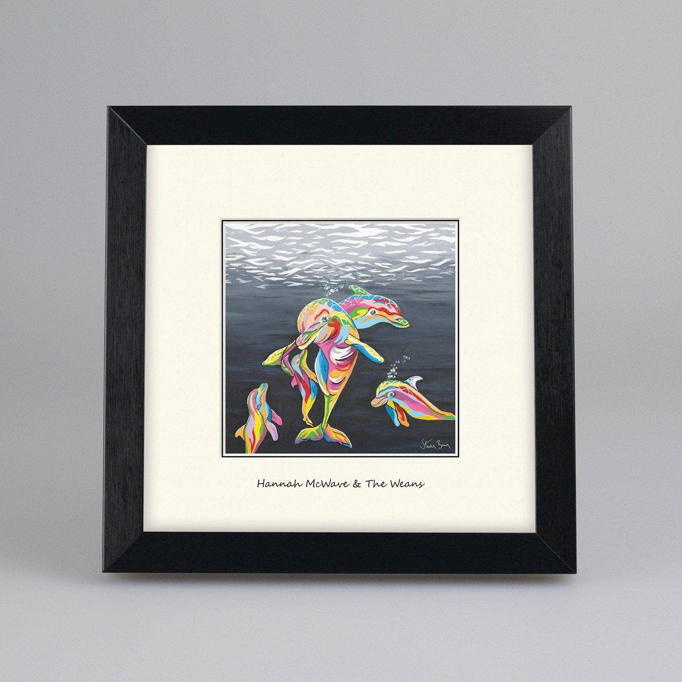 Hannah McWave & The Weans - Digital Mounted Print | Steven Brown Art