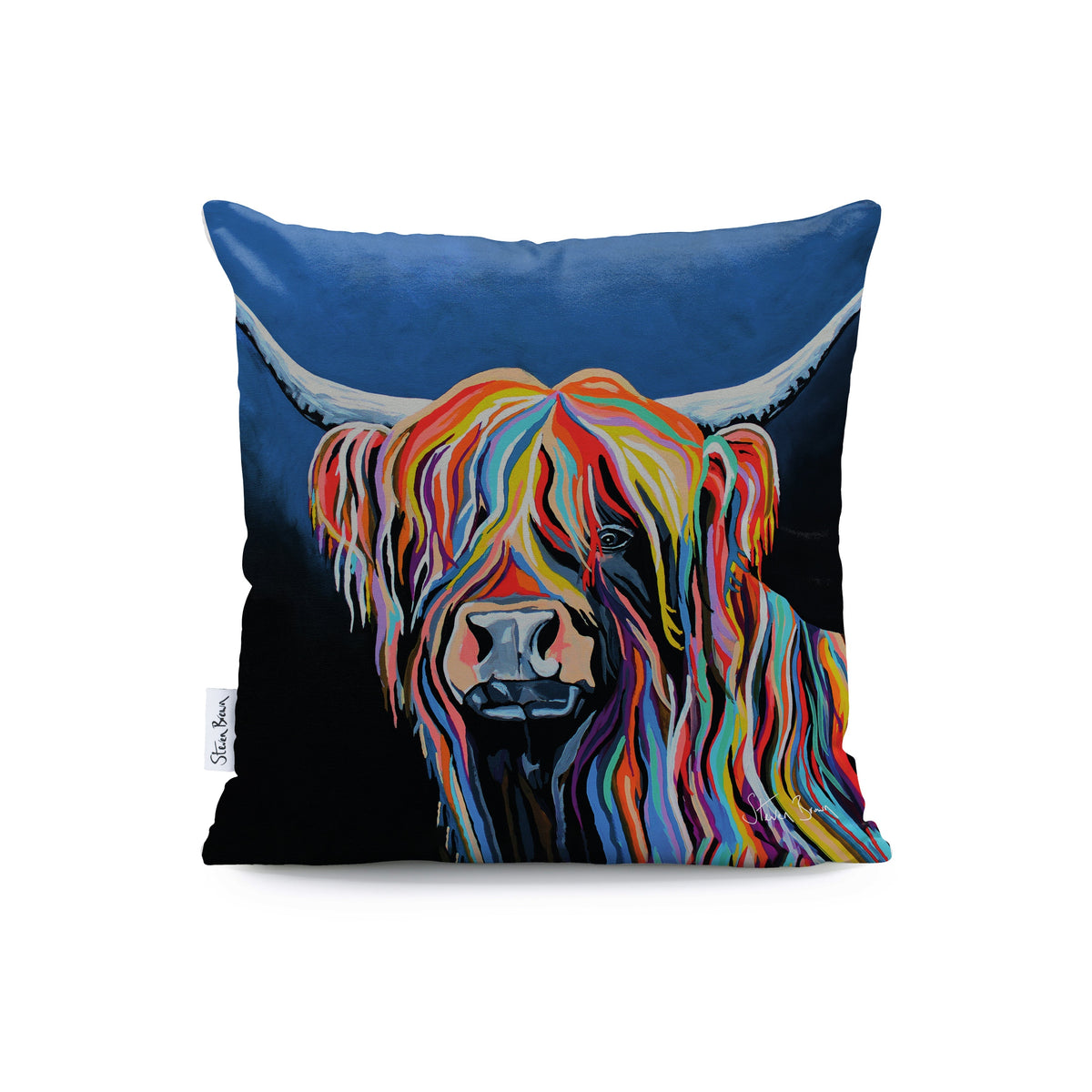 Harris McCoo - Highland Cow Cushions | Steven Brown Art