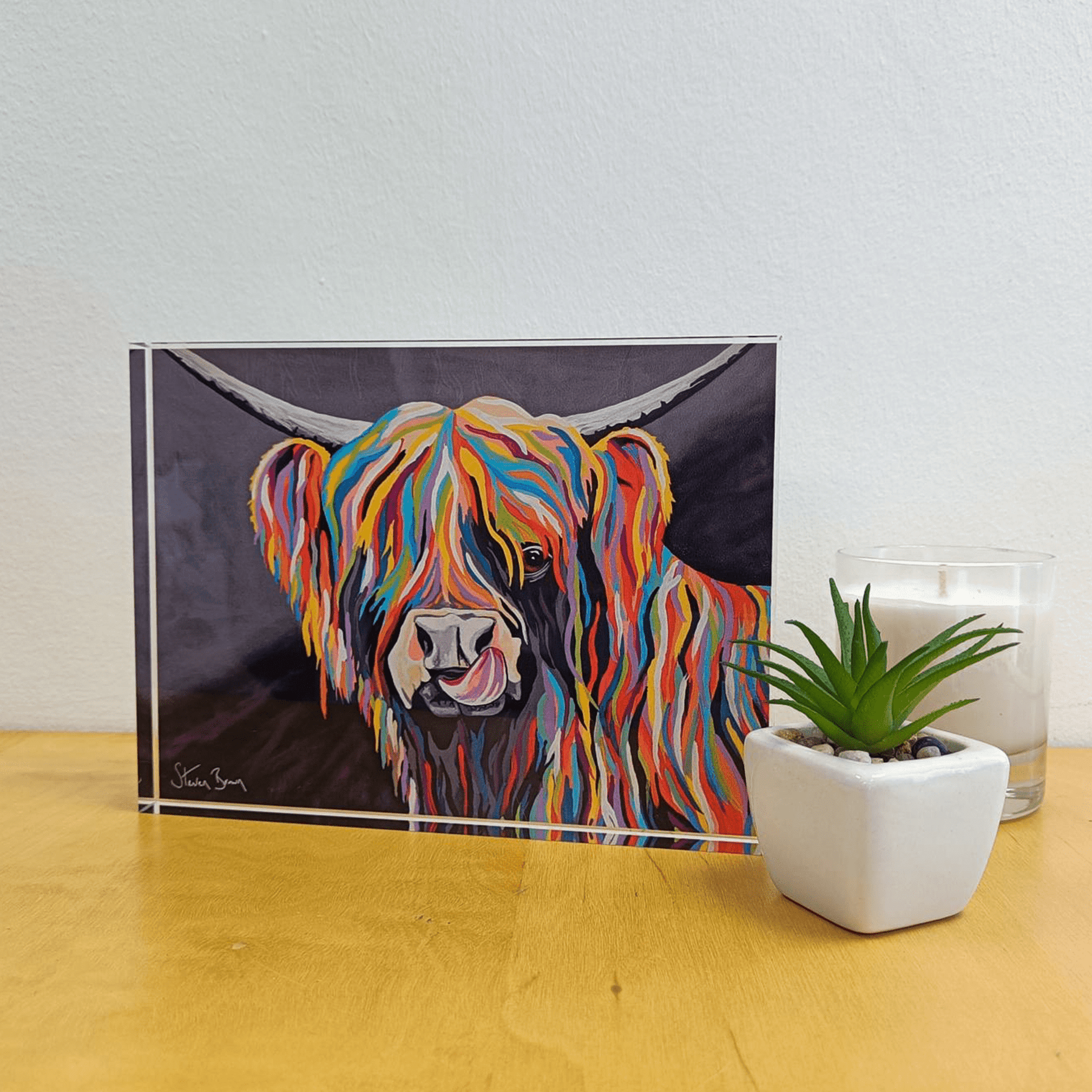 Heather McCoo Art Block | Highland Cow Accessories | Steven Brown Art