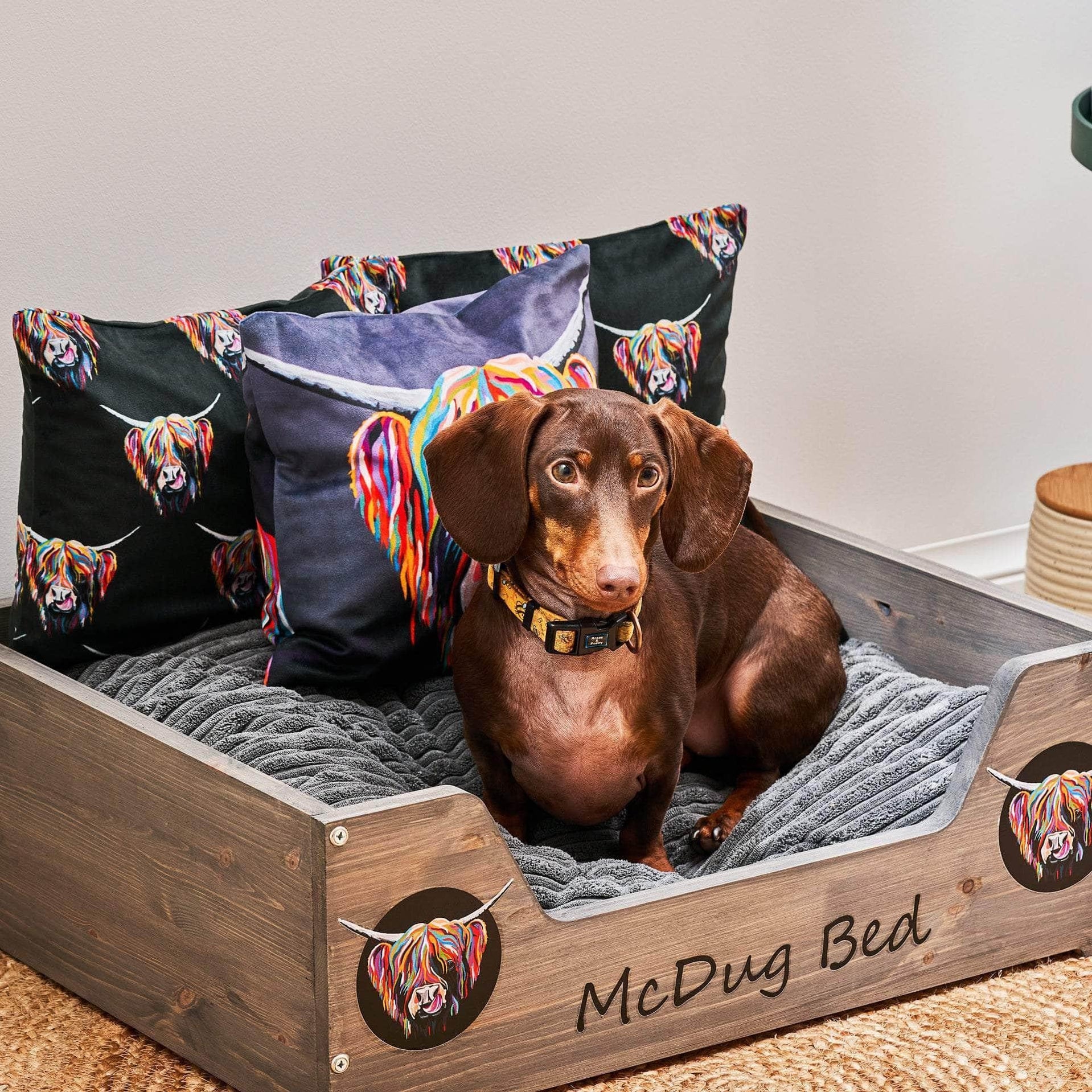 Handmade Luxury Wooden Dog Bed | Steven Brown Art