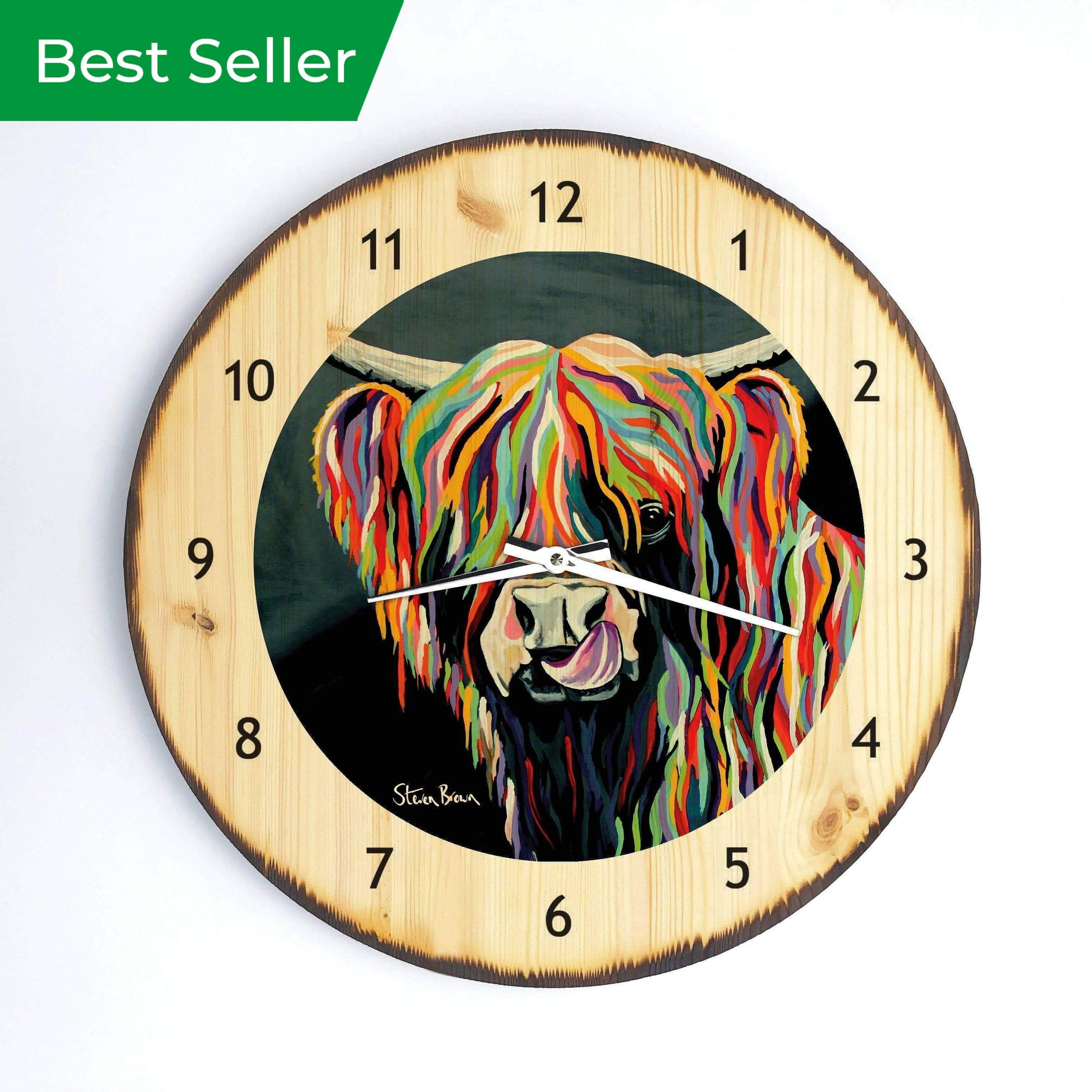 Heather McCoo- Wooden Clock | Steven Brown Art