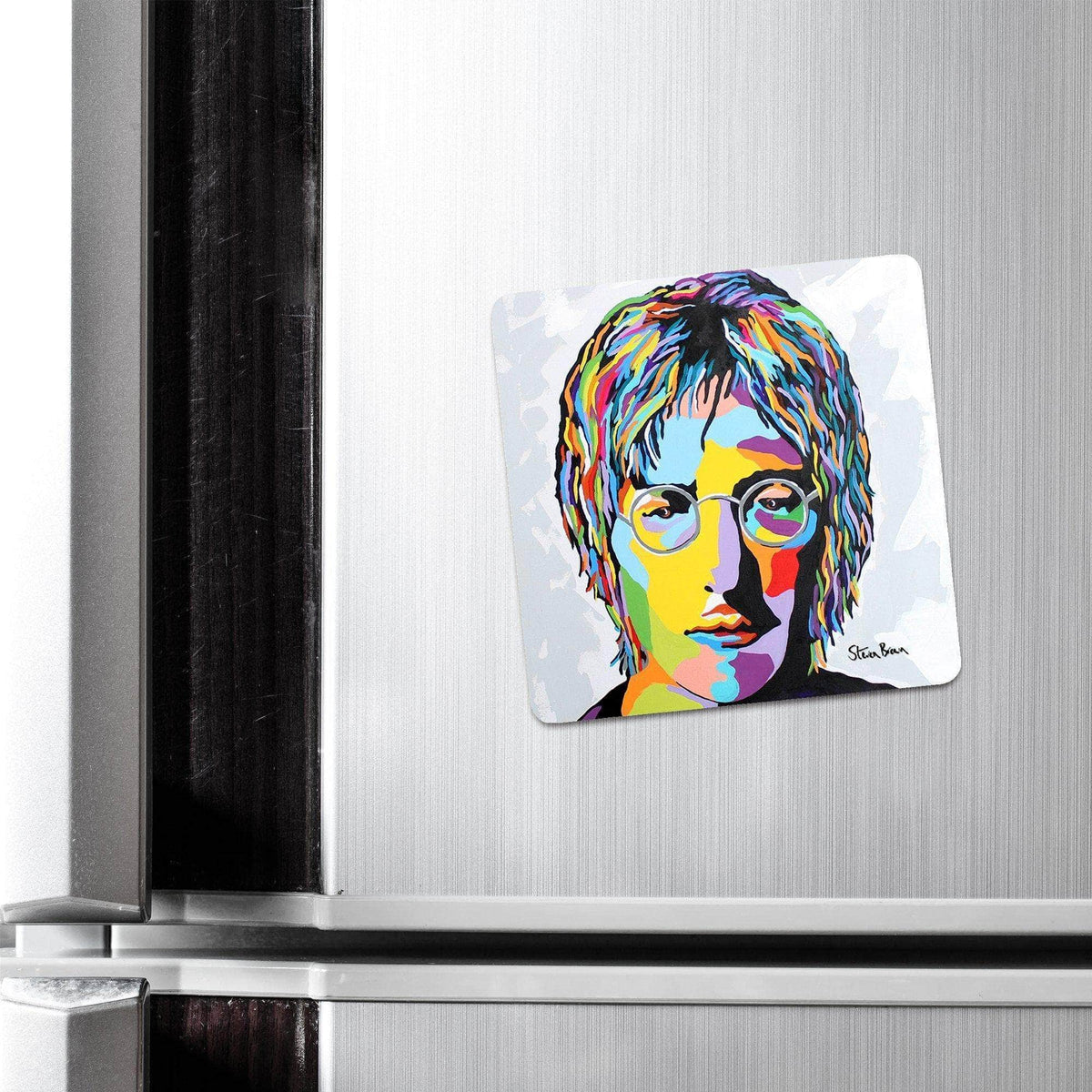 John Lennon Fridge Magnet Steven Brown Art John Lennon Fridge Magnet Steven Brown Art