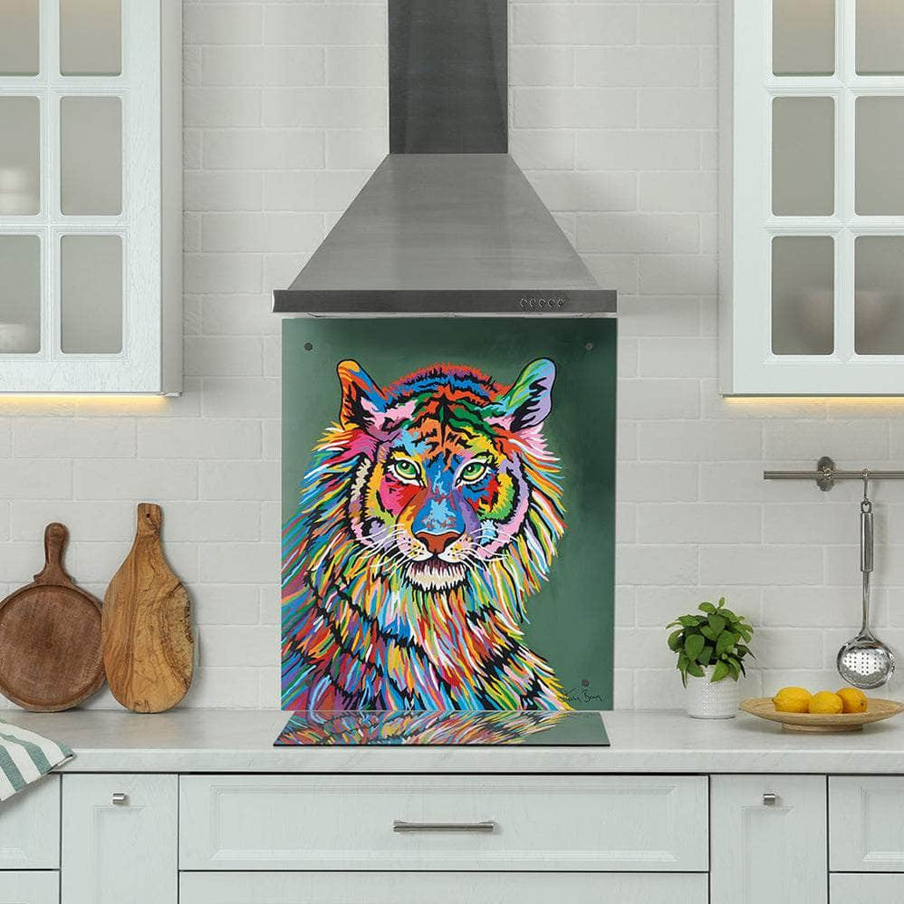Colourful Glass Splashbacks featuring iconic art | Steven Brown Art