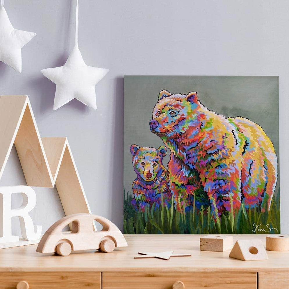 Mam McBear & The Wean Canvas Prints | Steven Brown Art