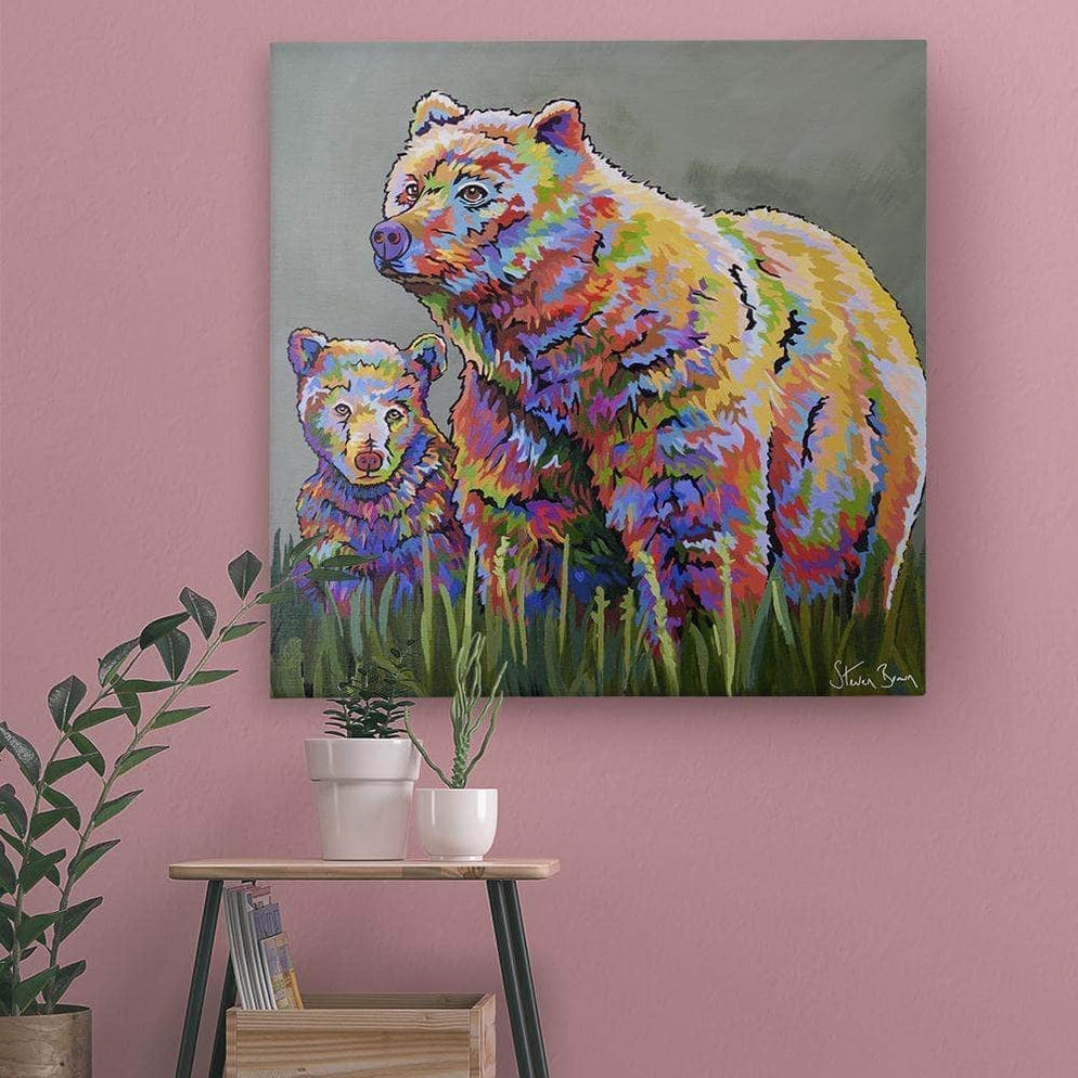 Mam McBear & The Wean Canvas Prints | Steven Brown Art
