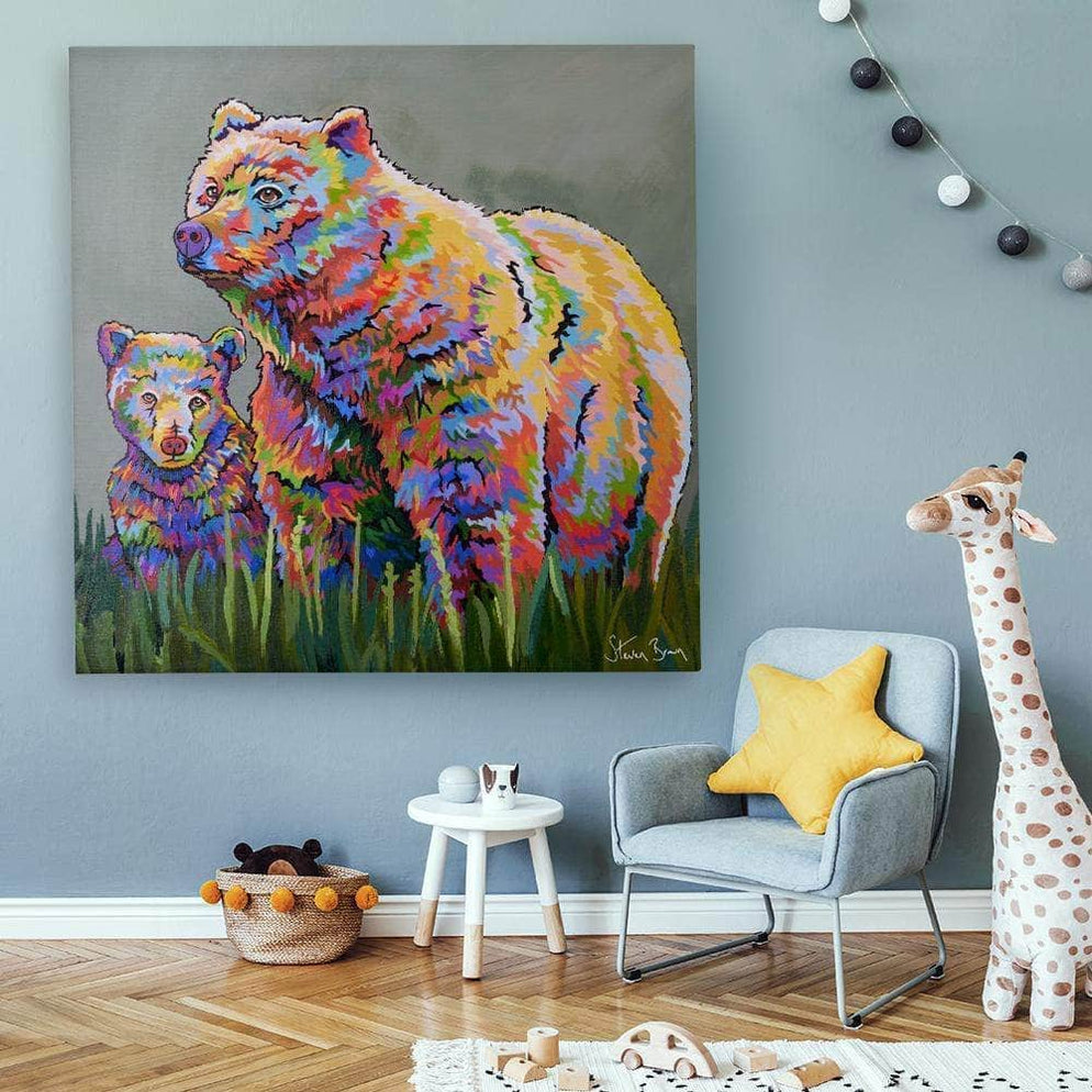 Mam McBear & The Wean Canvas Prints | Steven Brown Art