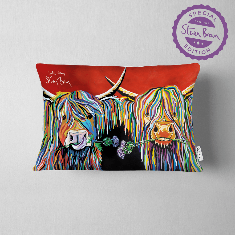 McCoos in Love Highland Cow Art by Steven Brown — Steven Brown Art