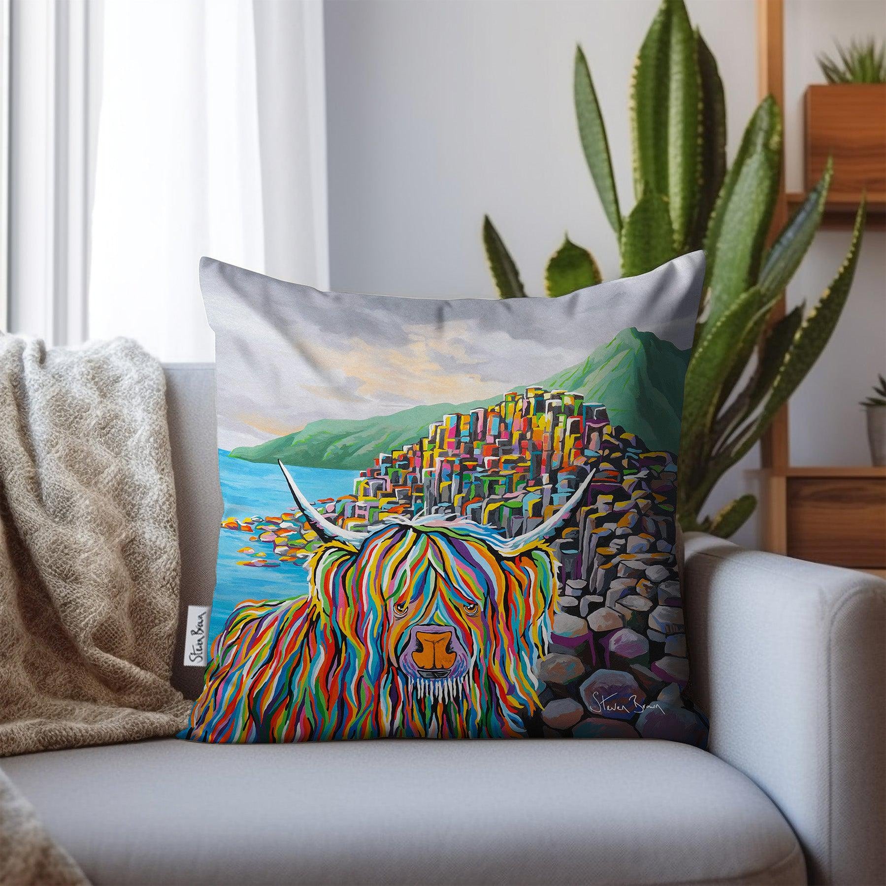 Paddy McCoo - Faux Suede Cushions | Steven Brown Art