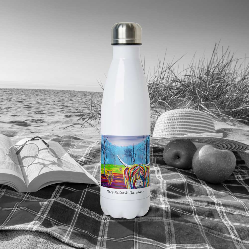 Mary McCoo & The Weans - Stainless Steel Drinks Bottle — Steven Brown Art