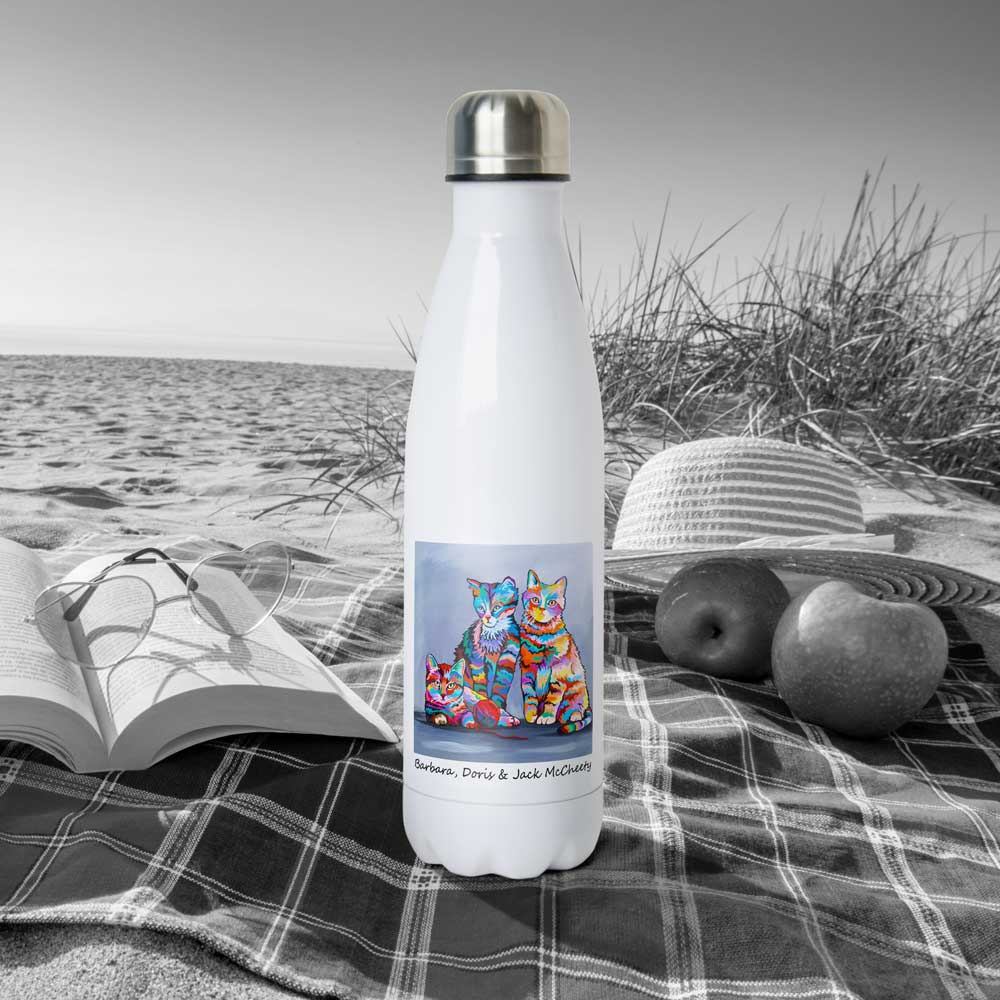 Barbara, Doris & Jack McCheety - Stainless Steel Drinks Bottle — Steven Brown Art