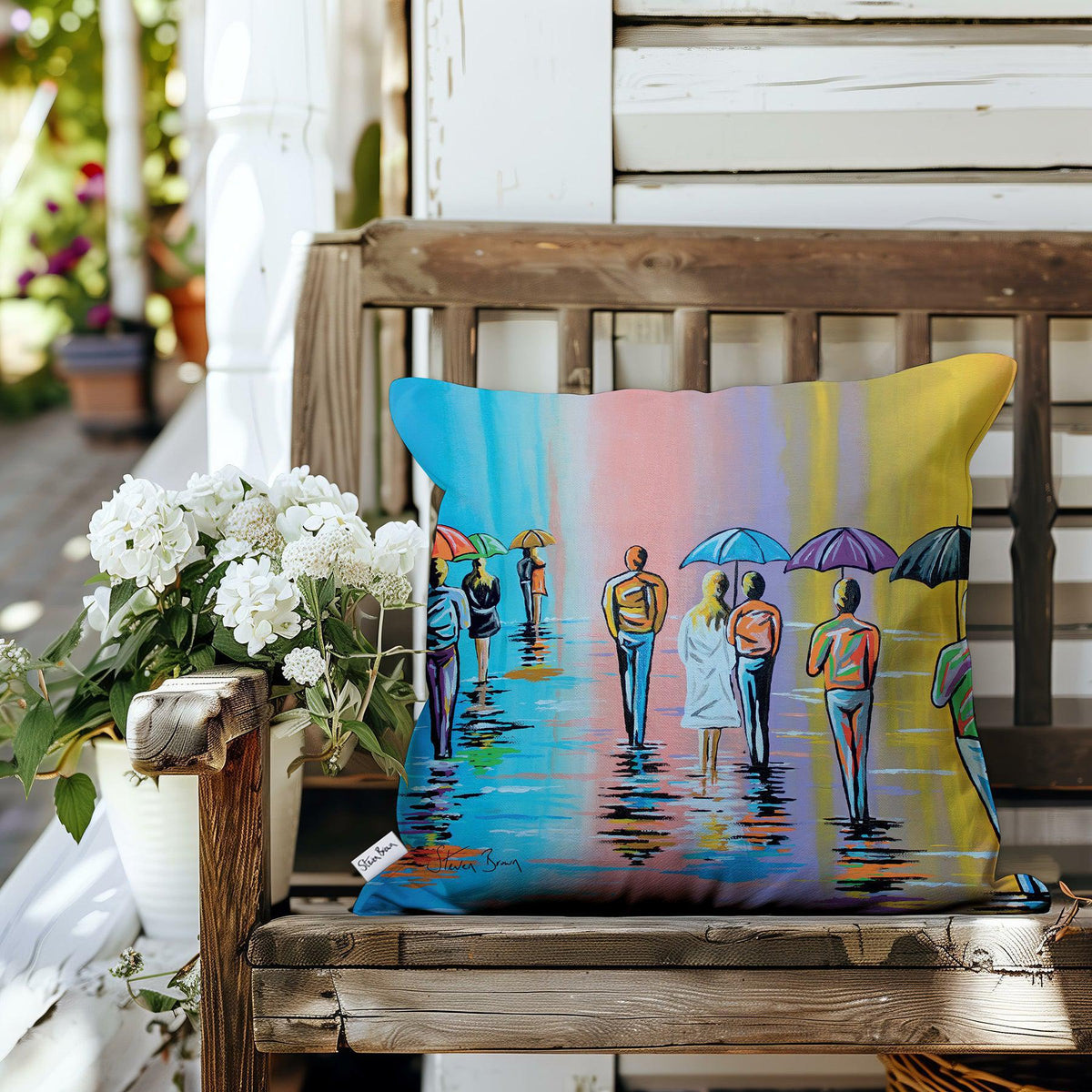 Scottish Summer Outdoor Cushions | Steven Brown Art
