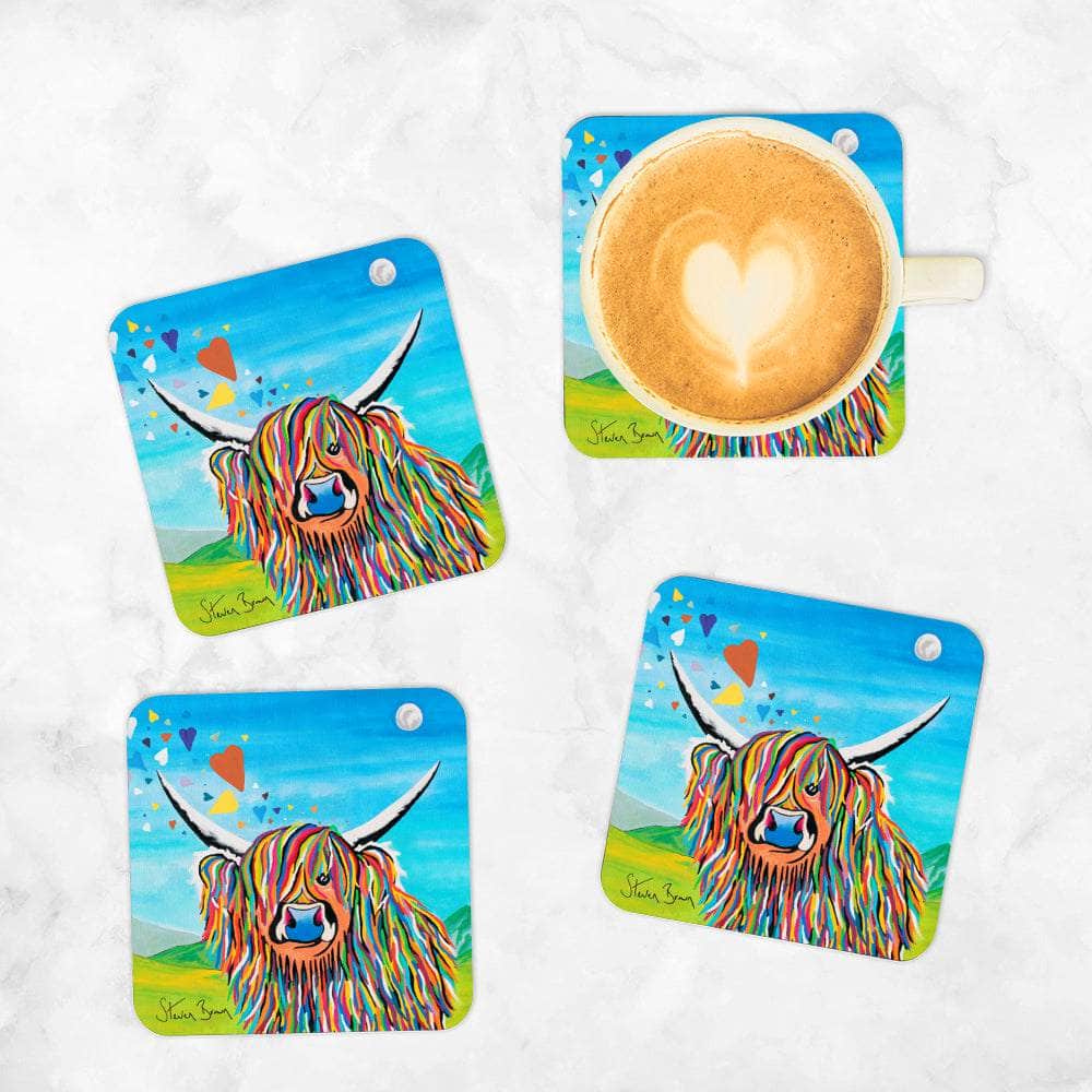 Sweetheart Chloe McCoo - Set of 4 Coasters | Steven Brown Art