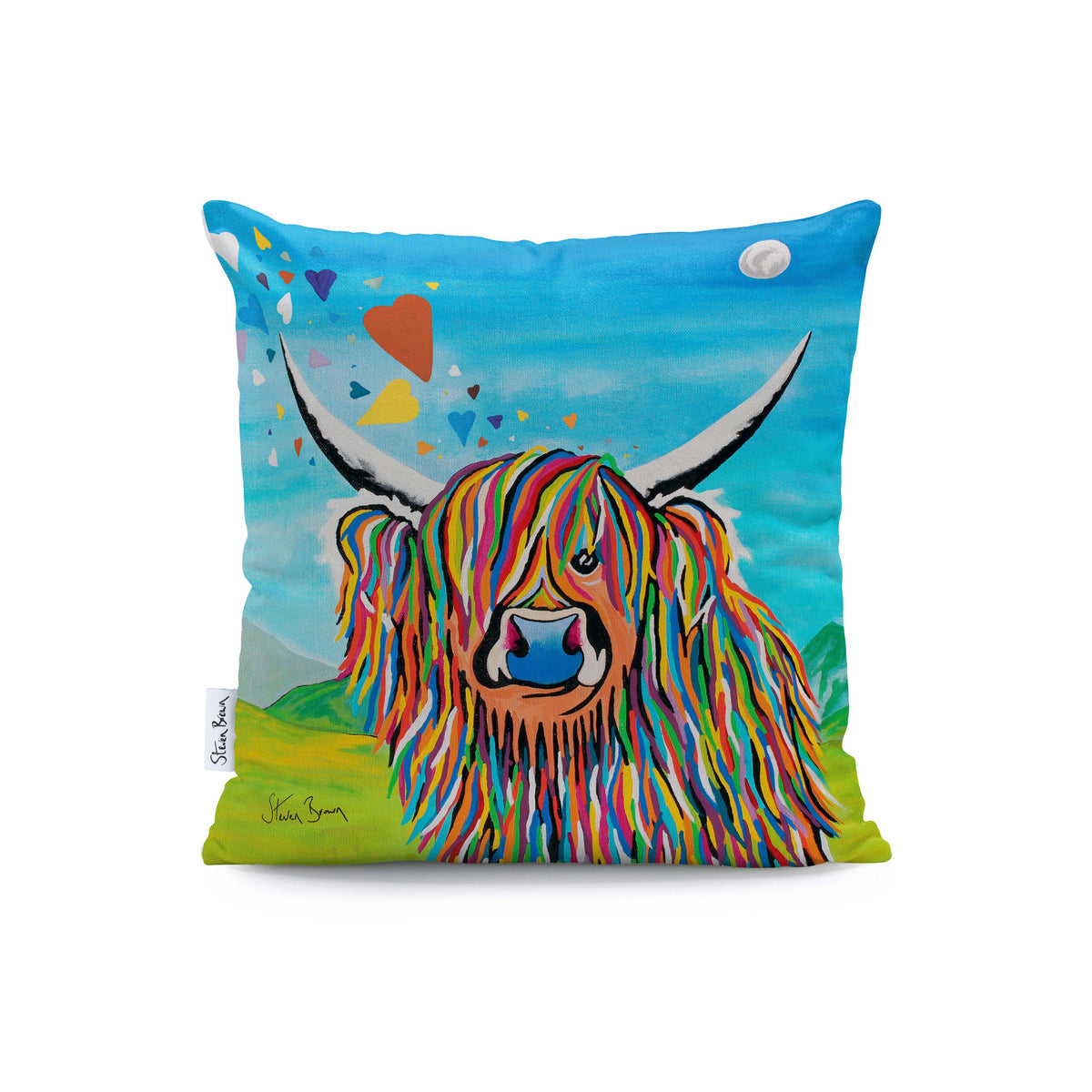 Sweetheart Chloe McCoo - Highland Cow Cushions | Steven Brown Art