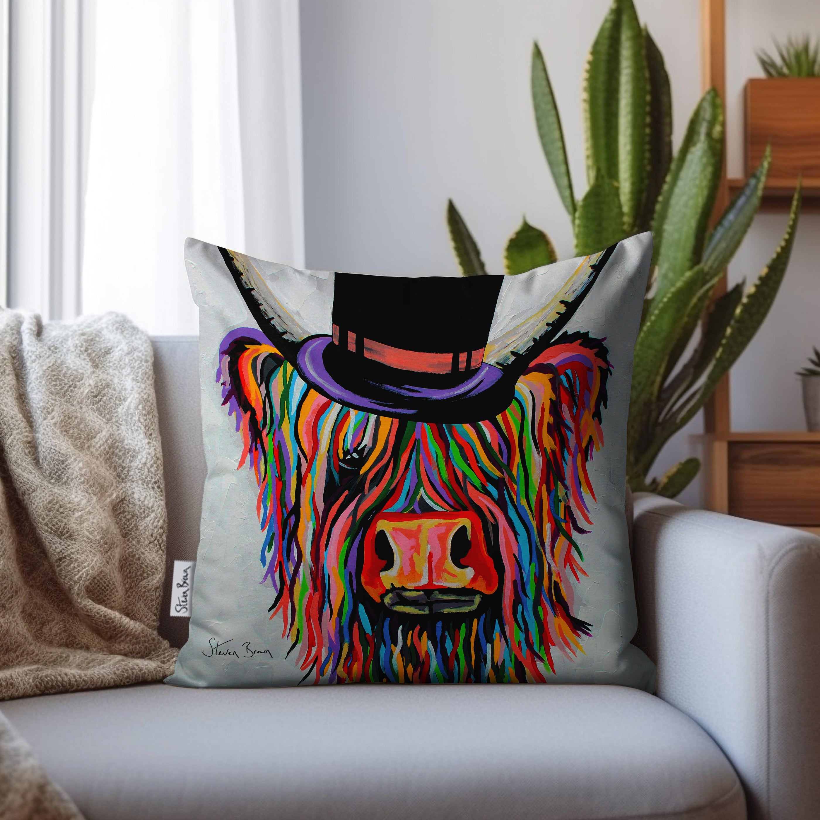 Toby Mori McCoo - Faux Suede Cushions | Steven Brown Art