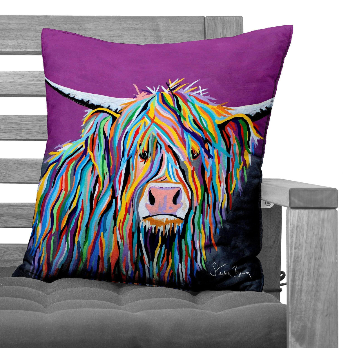 Angus McCoo - Faux Suede Cushions | Steven Brown Art
