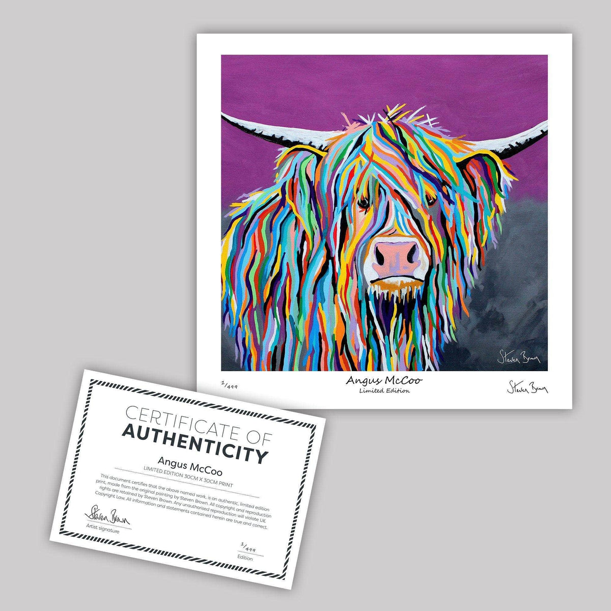 Angus McCoo - Mini Limited Edition Print | Steven Brown Art