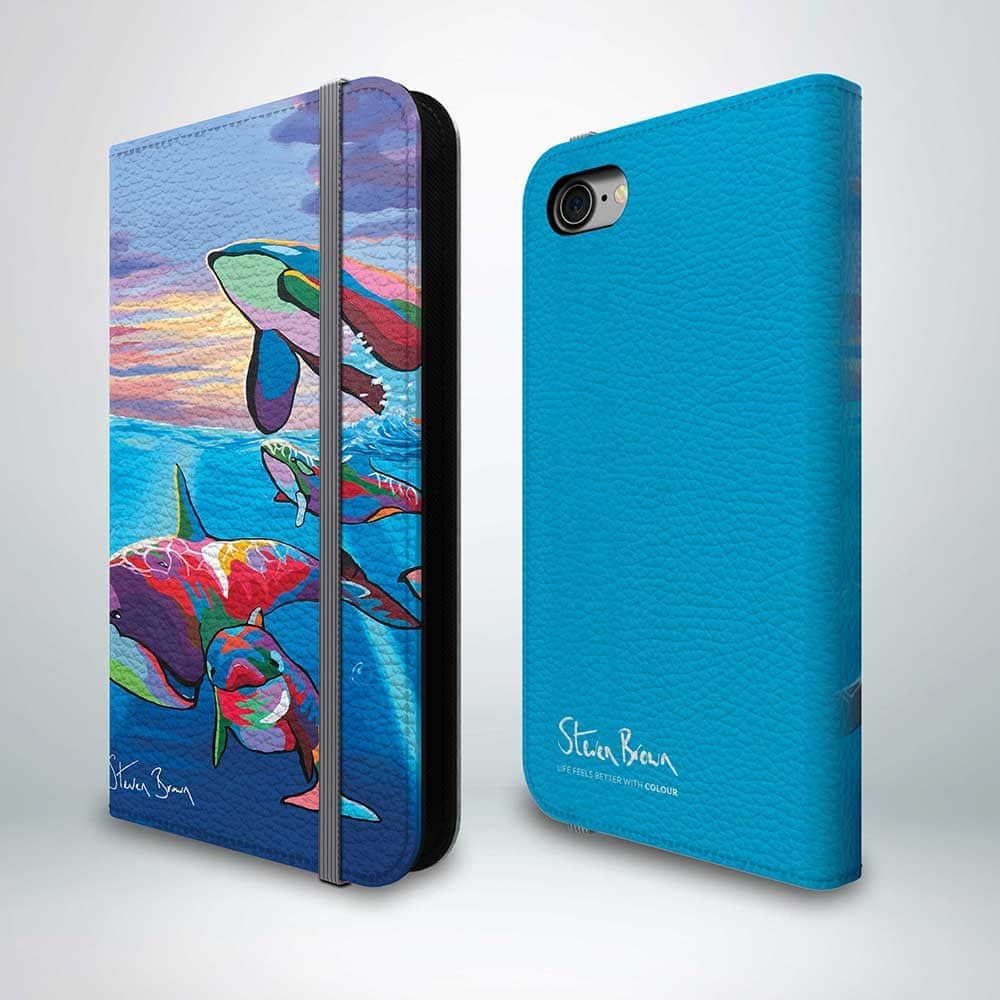 Save the Ocean Families Flip Phone Case | Steven Brown Art